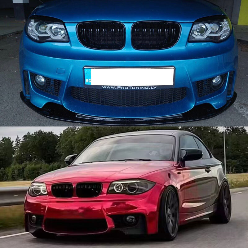 1M Style Front Bumper For 08-13 BMW E82 E88 1 Series 128i 135i W/Fog ...