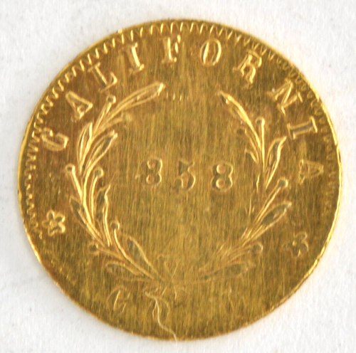 1858 California Gold Token Indian Head Liberty Wreath 13 Stars | eBay