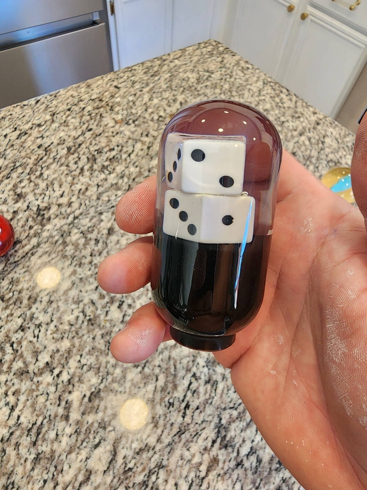 Vintage Custom Shift Knob Dice rat fink Hot Rod Rat Rod Mooneyes ...