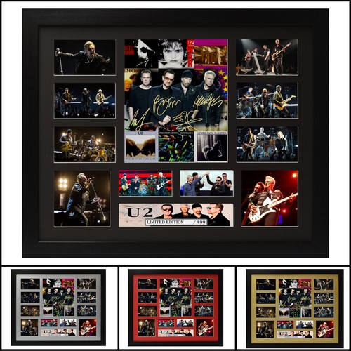 U2 Signed Framed Memorabilia Limited Edition 2017 - Multiple Variations ...