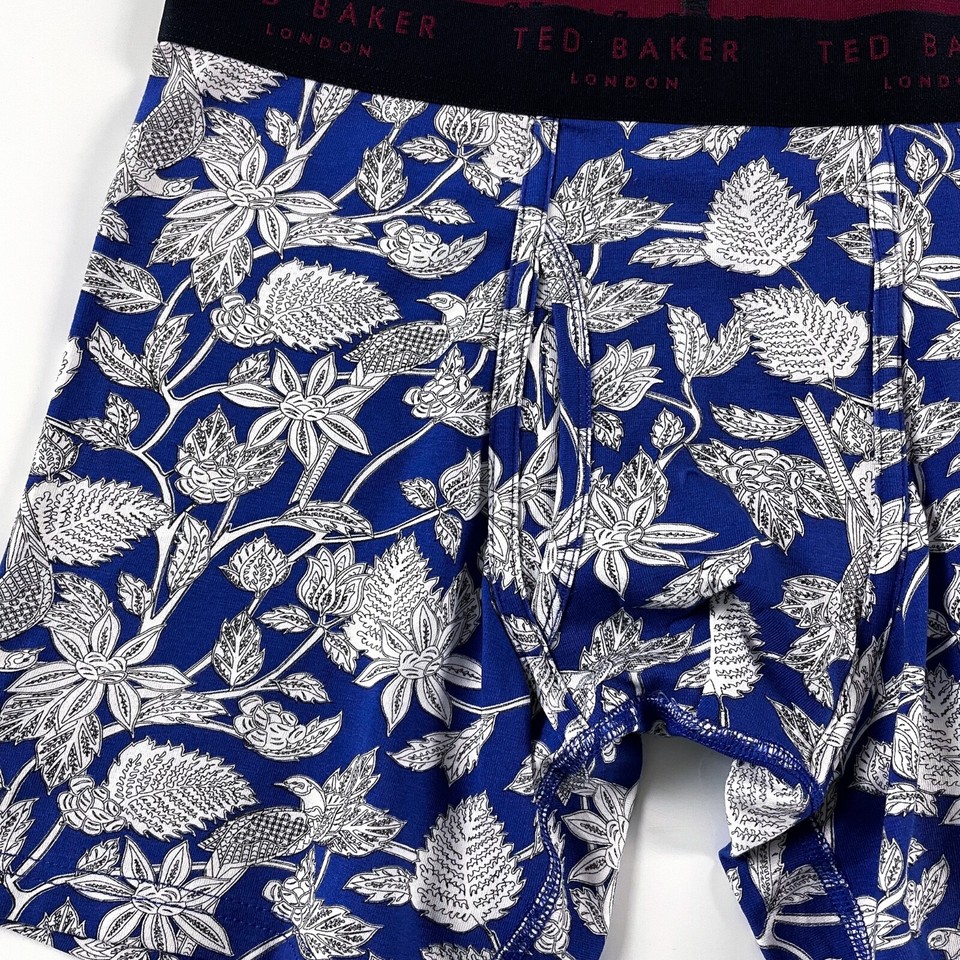Ted Baker Men's Boxer Briefs 2-Pack Print Cotton Stretch Keyhole Fly ...