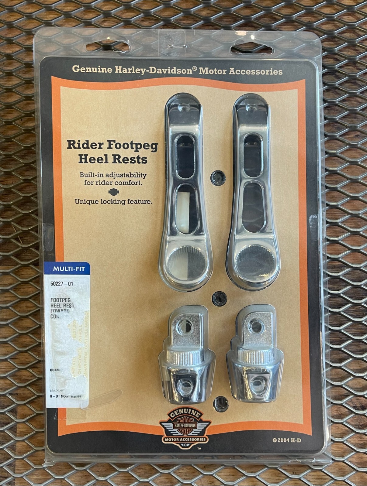 Harley Davidson Rider Footpeg Heel Rests for Forward Controls 50227 01 ...