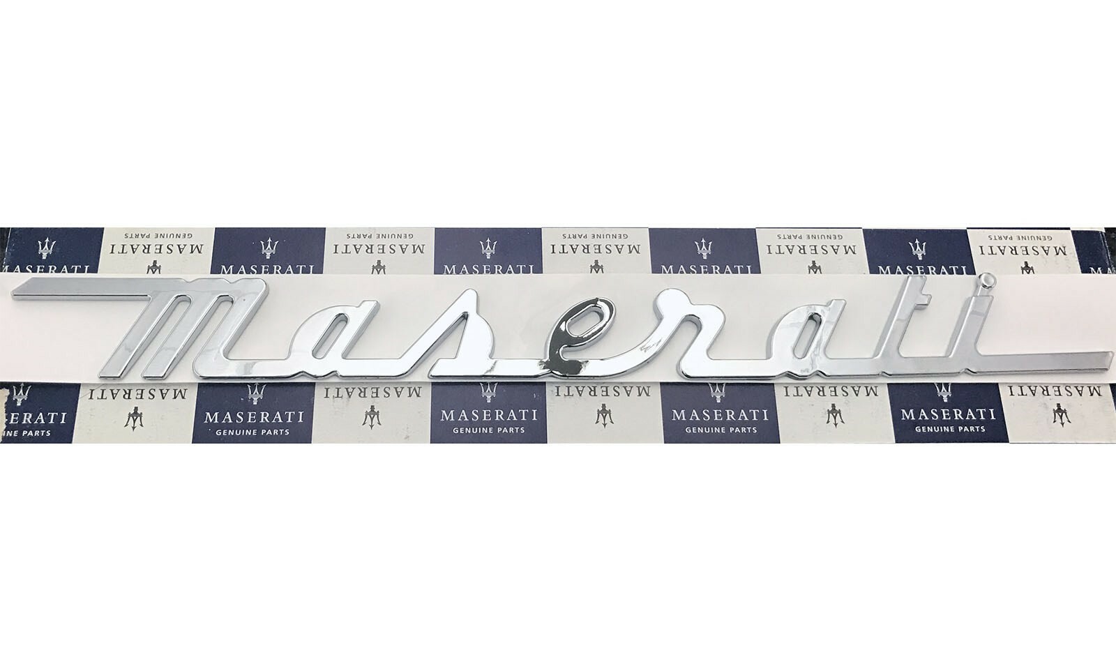 MASERATI EMBLEM SCRIPT NEW 13-1/2" X 1-1/4" | eBay
