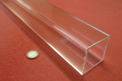 Acrylic Square Tube Clear Extruded 2.25" SQ x .125" Wall x 72" Length ...