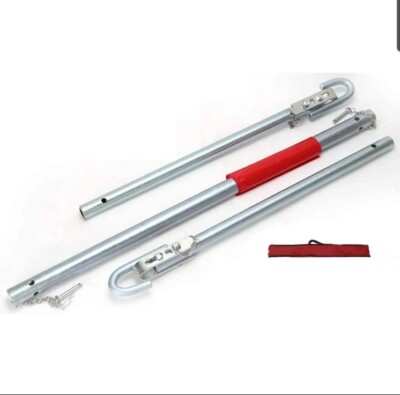 TOW POLE 2 TON CAR VAN RECOVERY TOWING BAR 2000KG IN CARRY BAG HEAVY ...