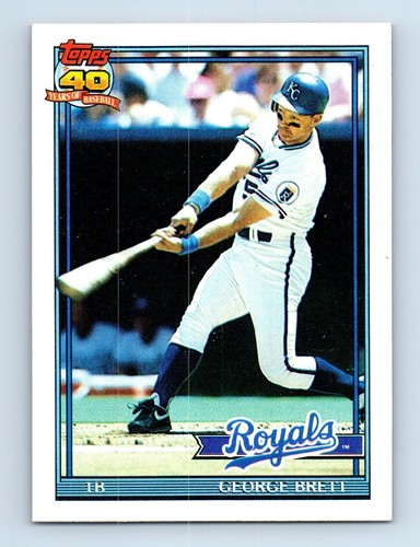 1991 Topps George Brett Kansas City Royals #540 | eBay