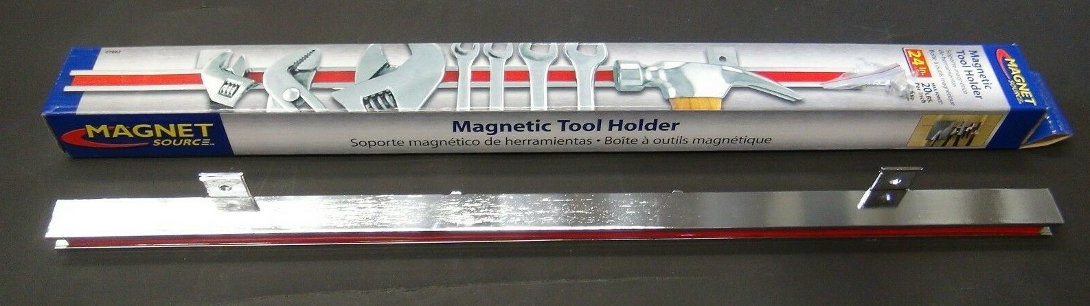 Magnetic Tool Holder Tool Bar 24 In long Nickel-plated Master Magnet ...