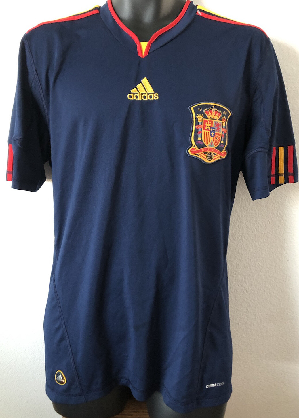 Original Spain National Team RFCF Adidas Climacool MARIO Jersey #31 Mens RARE L | eBay