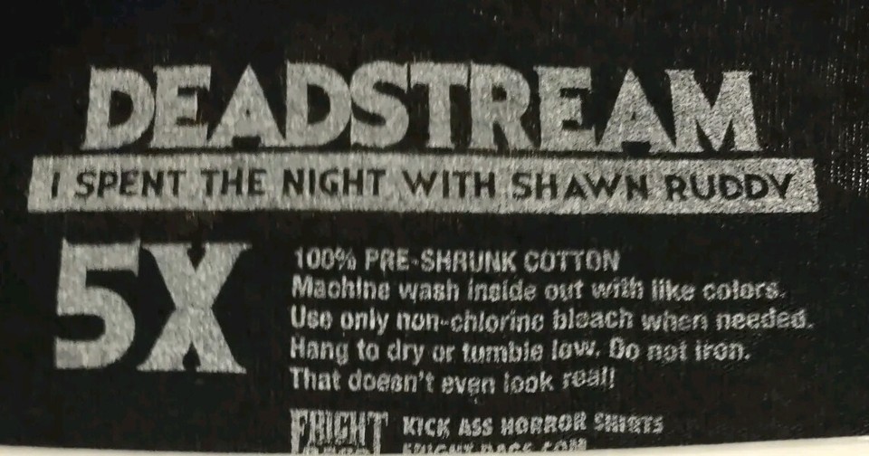 Men’s Fright Rags I Spent The Night With Shawn Ruddy T Shirt 5XL | eBay