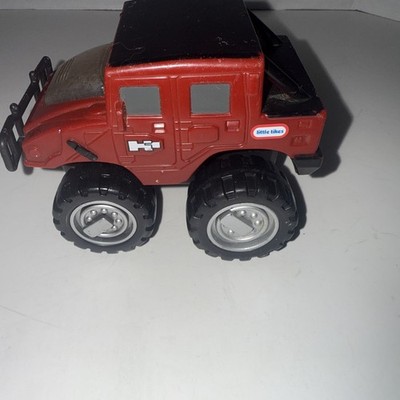 Vintage LITTLE TIKES RED H2 HUMMER Pull Back & Go TRUCK Rugged Rigz | eBay