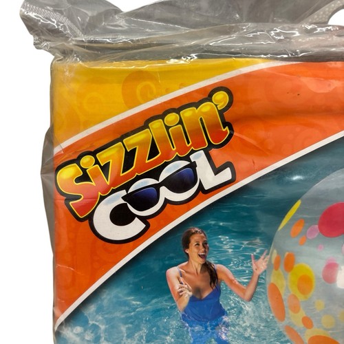 Sizzlin Cool Spotted Beach Ball 48” Toys R Us Inflatable Clear NEW Huge ...