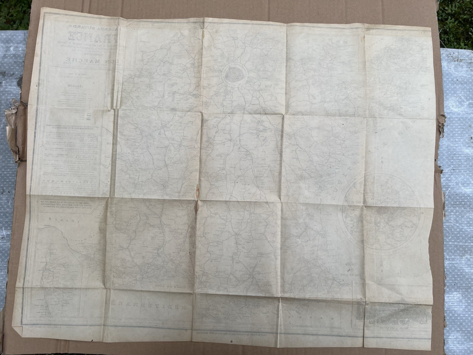 carte de France de l'agenda -buvard du Bon Marché 1900 | eBay