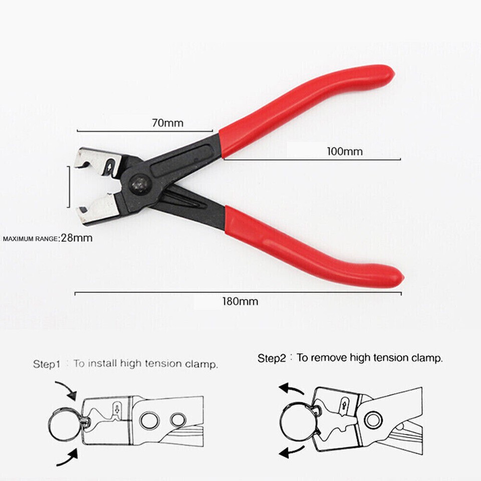 Hose Clamp Clip Crimp Plier / Electrical Wire Connector Terminal ...