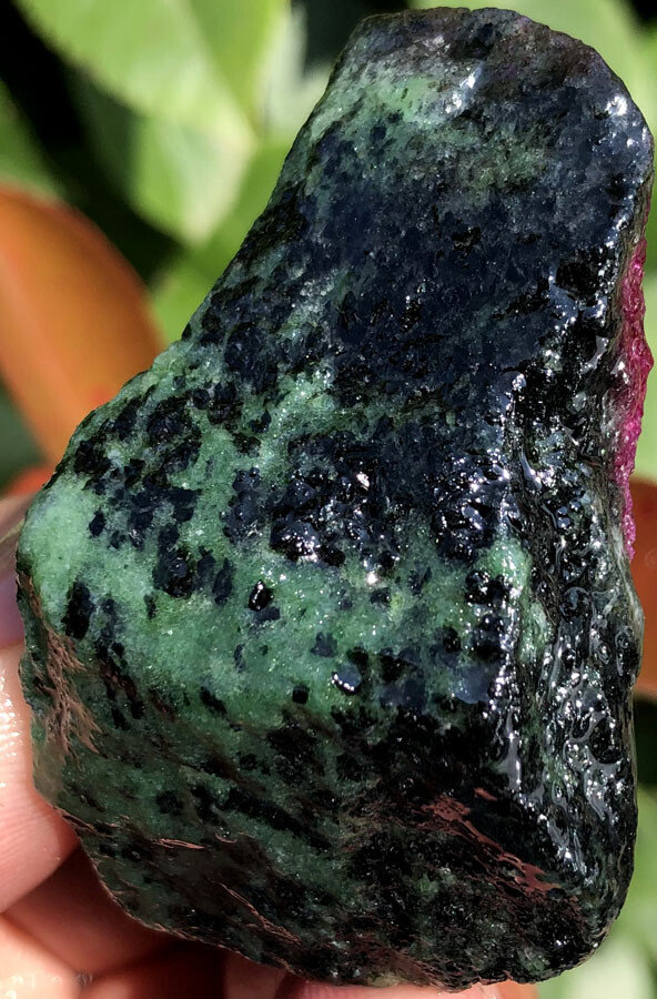 47.5g Museum!!! Natural Red Ruby in Green Zoisite Crystal Gem Specimen ...