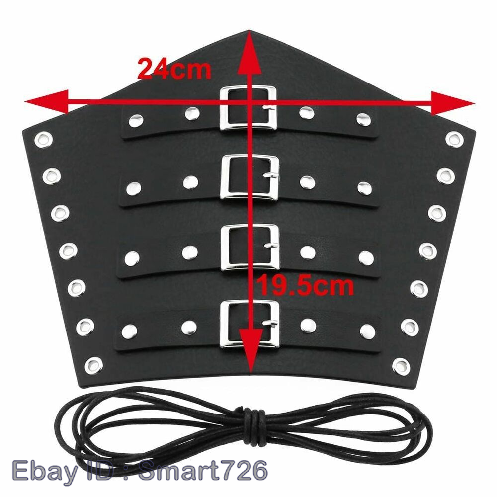 1PCS Unisex Rock Wide Bracer Arm Armor Wristband Cuff Steampunk Bangle ...