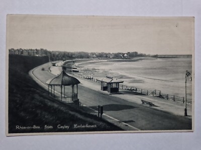 Vintage Postcard Rhos-on-Sea Promenade And Rhos Pier | eBay UK