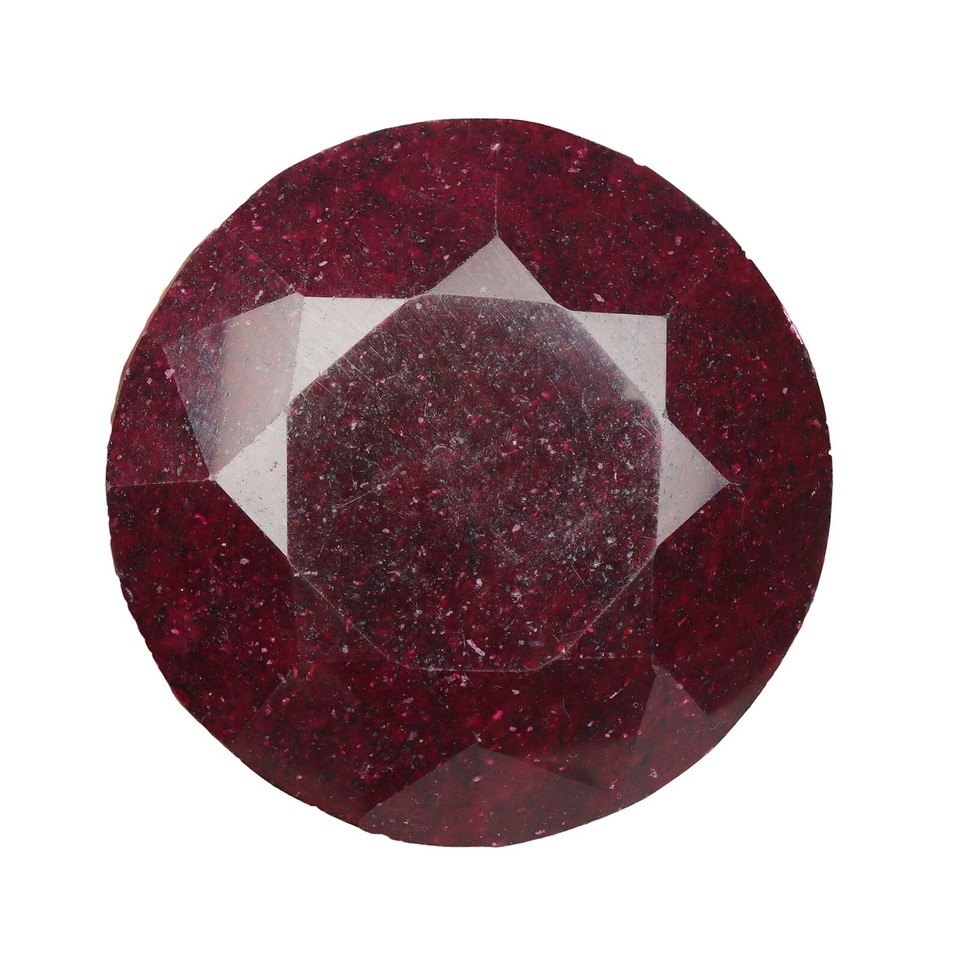1000 Ct. Natural Large Size Red Ruby Round Cut Faceted Loose Gemstone ...