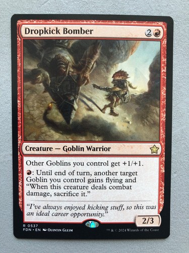 Mtg Carte Magic Foundations Dropkick Bomber English NM | eBay