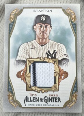 2022 Topps Allen & Ginter Giancarlo Stanton Relic Card #AGRB-GS | eBay