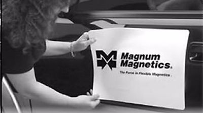 Magnum Mag 24" width x 8 feet 30 Mil. Magnetic Sign Sheet Cars / Crafts ...
