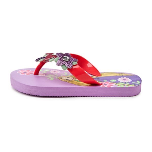 Disney Store Princess Tangled Rapunzel Girl Flip Flops Sandals Shoes 9/ ...
