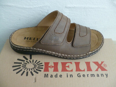 Helix Pantolette Pantoletten Clogs Sandalen Schuhe Herrenschuhe braun ...