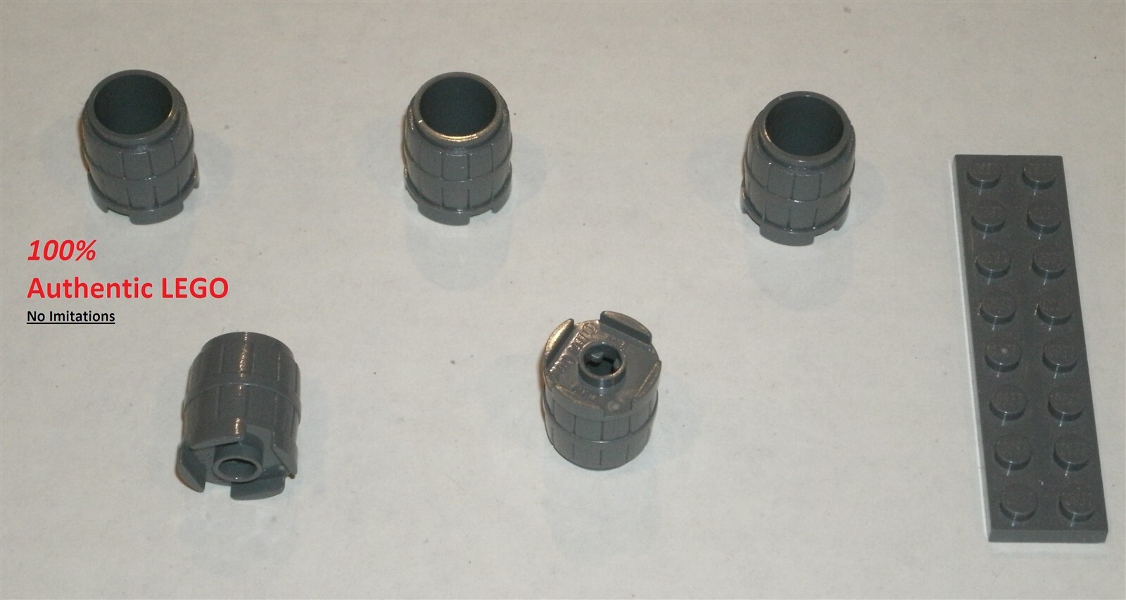 LEGO NEW 2x2x1.667 Dark Stone Grey Barrel (5x) 4218730 6278986 Brick ...