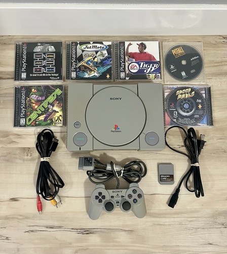 Sony PlayStation 1 PS1 Console Bundle W/ Games + Controller - Tested | eBay