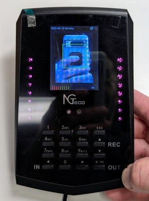 NGTeco KF460 Time Clock Employee Punch Wifi Facial Time Card Record ...