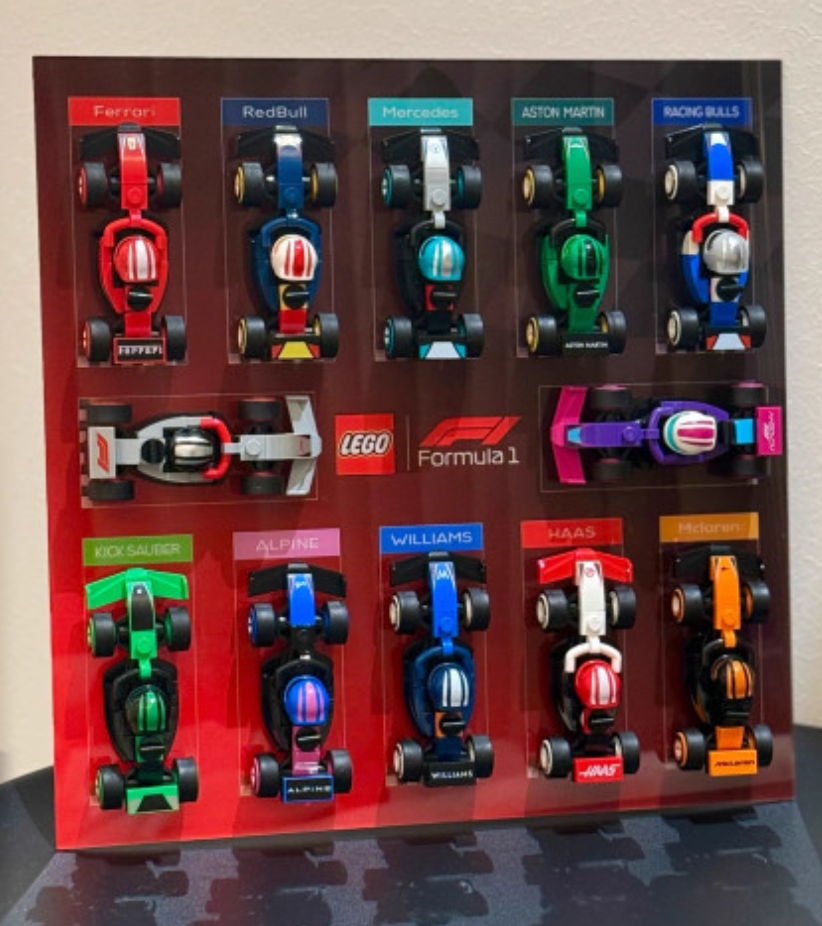 LEGO® F1 Formula 1 Race Car Minifigures Display Frame Case 71049 ...