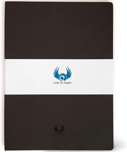 Large 160-Page Sketchbook - Softbound Leather Art Journal 7x10 ...