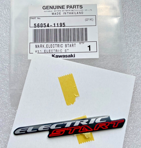 Fit Kawasaki KLX110 KL110 KSR 110 Electric Start Decal Sticker Oem ...