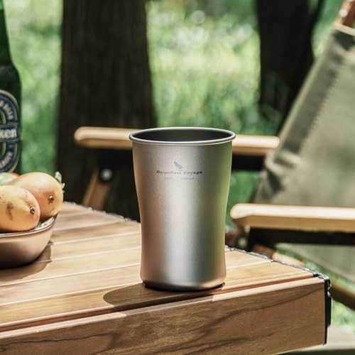 Titanium Beer Cups Ultralight Coffee Tea Juicy Mugs for Outdoor Camping ...