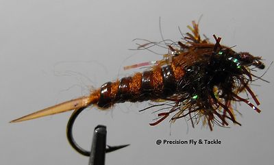 1 dozen - Estaz Brown Stonefly Nymph - Trout Wet Fly | eBay