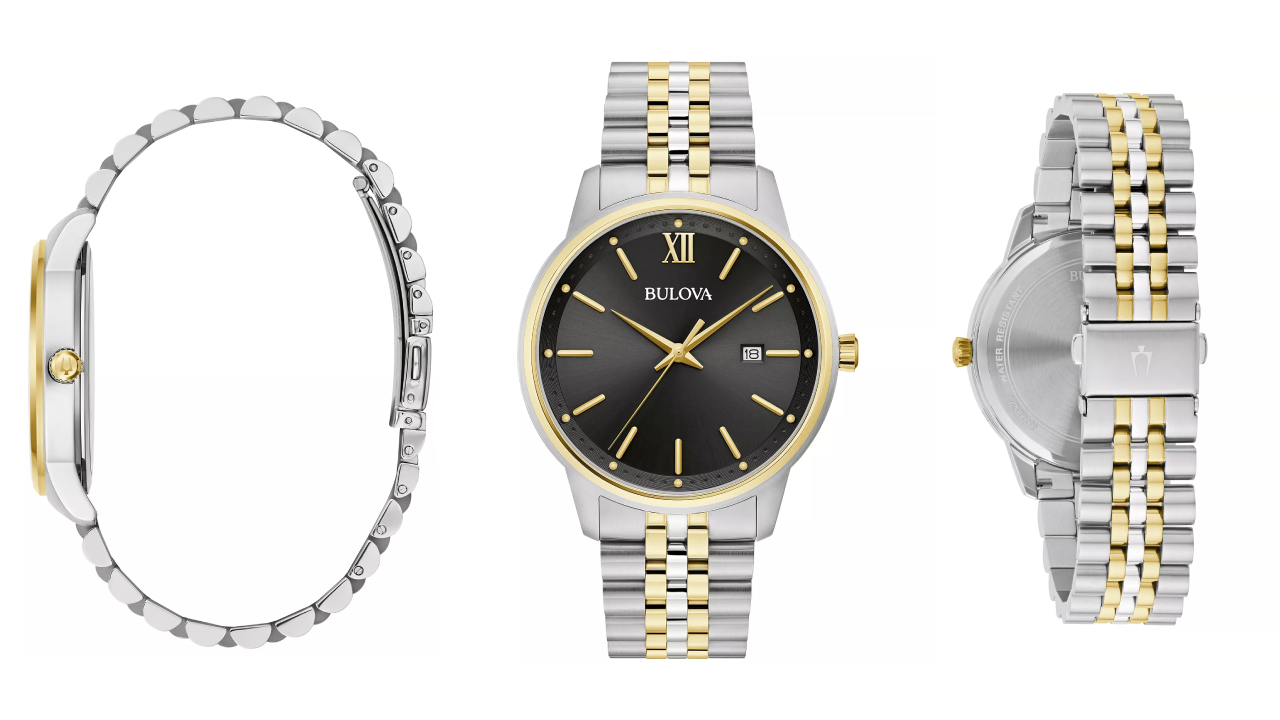 Bulova+Men%27s+Quartz+Two-Tone+Stainless+Steel+Calendar+Watch+41MM ...