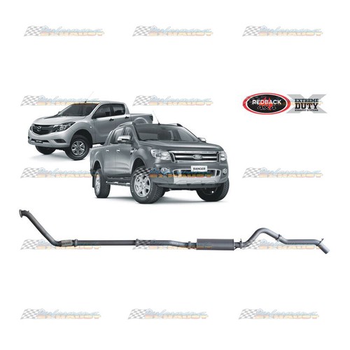 REDBACK EXTREME 3" EXHAUST WITH MUFFLER For FORD RANGER PX MAZDA BT50 3 ...
