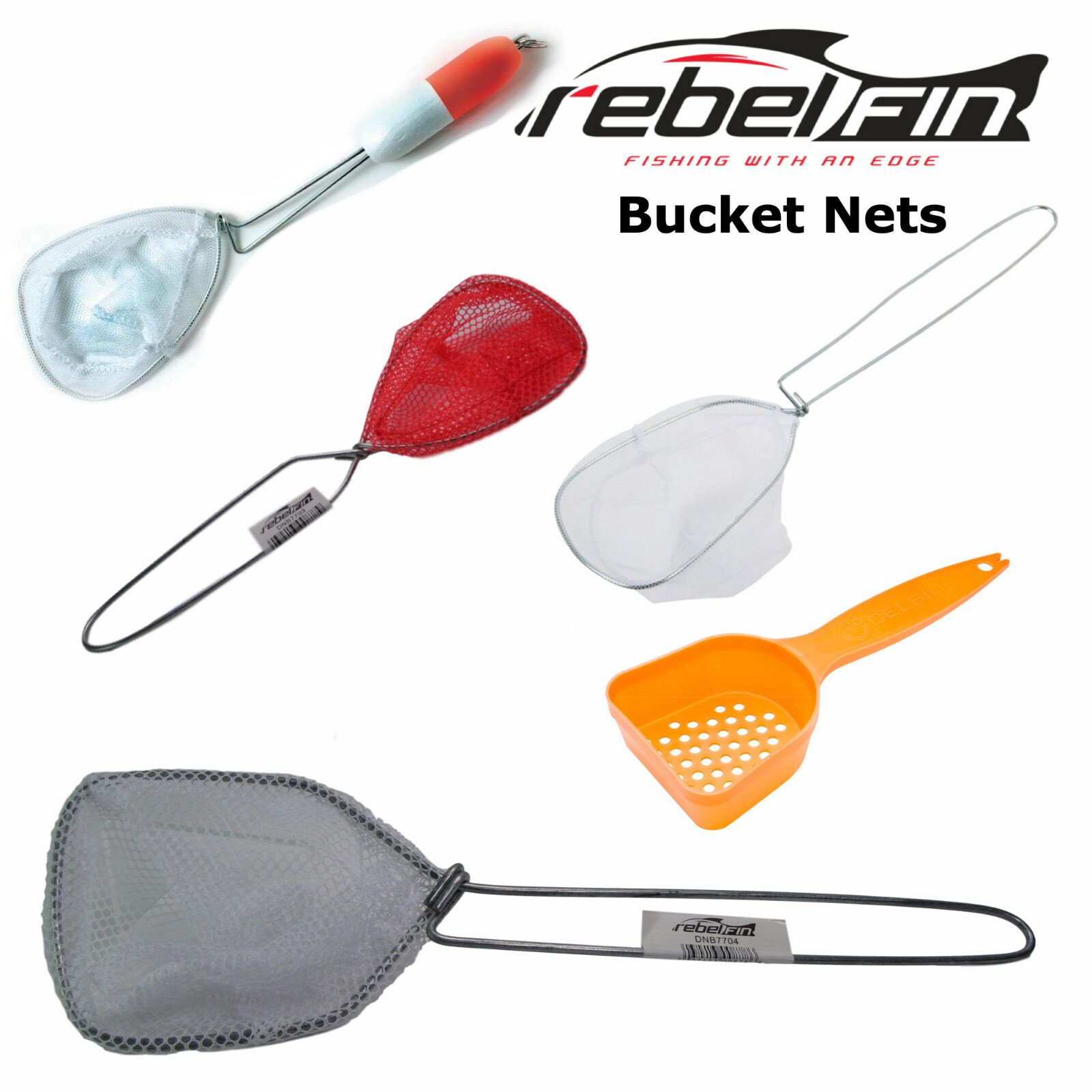 rebelFIN - Minnow NET Live Bait Bucket Live Well ice fish Dipper ...