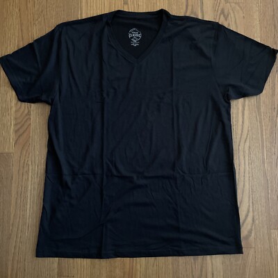 True Classic Premium Quality * V NECK * Tee T Shirt Mens BLACK 2XL XXL ...