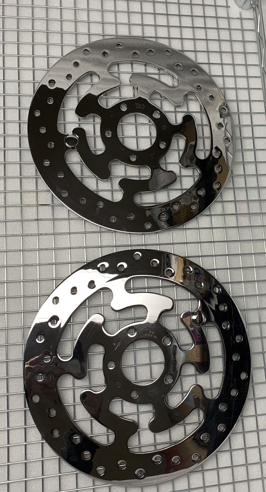 HARLEY POLISH ROTORS 2 FRONT TOURING STREET GLIDE 2009 ROAD KING ...