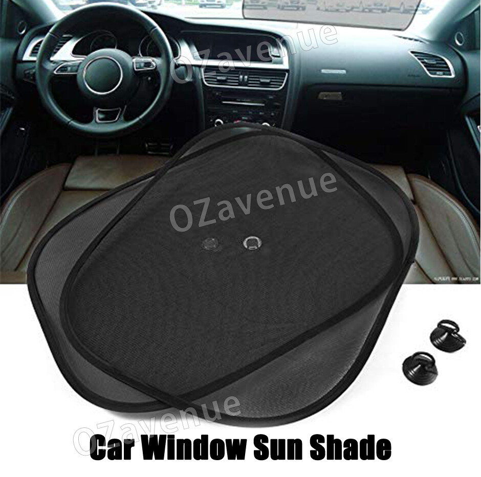 4 PCS Car Side Rear Window Screen Mesh Sun Shade Cover UV Sunshade AUS ...