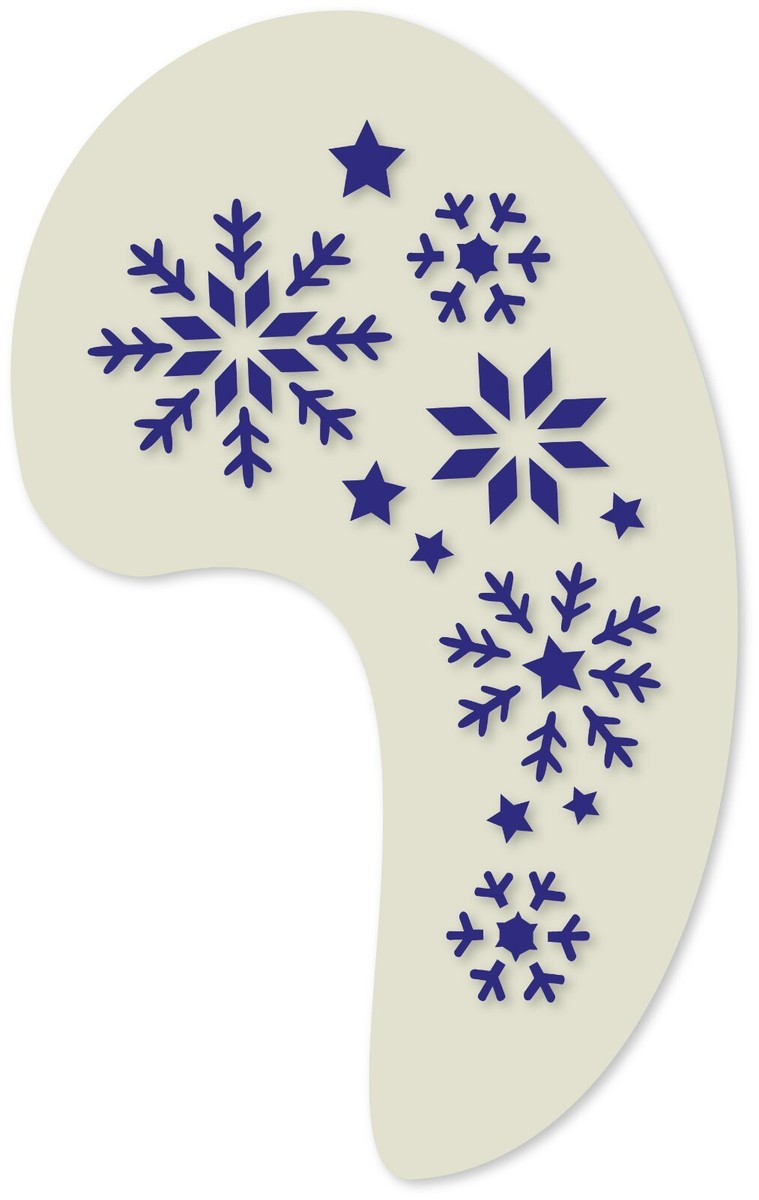 Frozen Snowflake Stencil