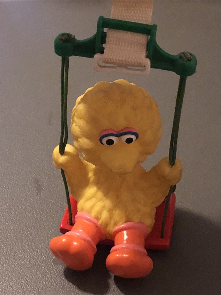 ML Vintage Baby Big Bird Sesame Street Toy Piece From Baby Play Gym ...