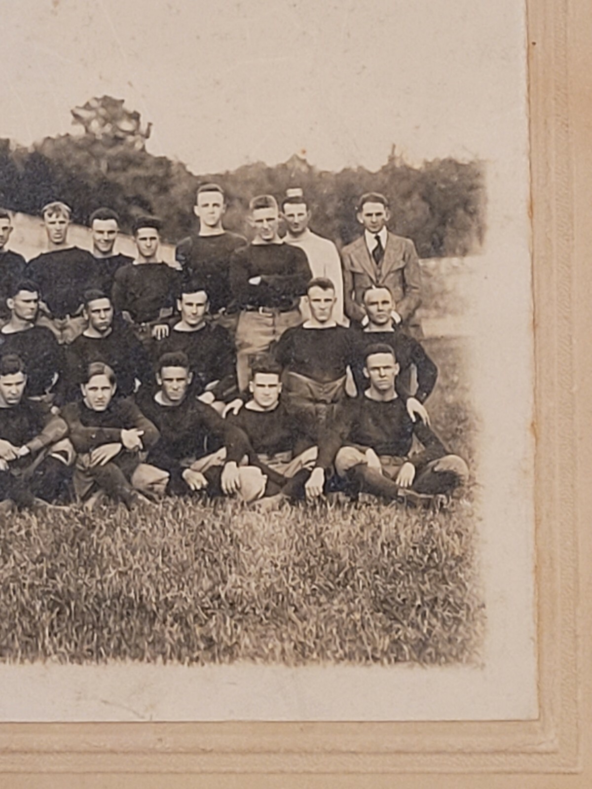 Rare 1916 FOOTBALL TEAM CABINET PHOTO with ROSTER-6x7 Inches-Great ...