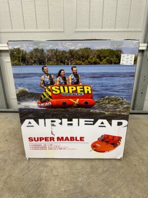 NEW Airhead Super Mable Inflatable 3-Rider Towable Tube for Boating ...