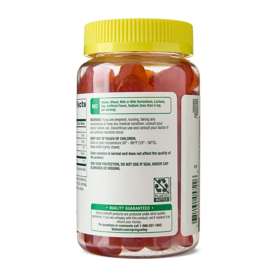 (3 pack) Spring Valley CoQ10 Dietary Supplement Gummies, 200 mg, 60 ...