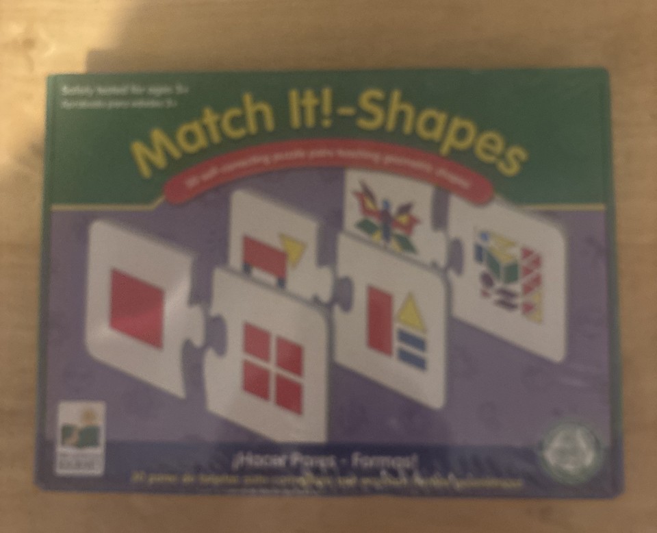 Match It! Shapes - 30 Self-Correcting Puzzle Sets Teaching Shapes - 3 ...