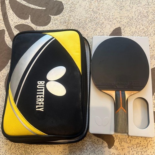Butterfly Table Tennis Racket Black/Red with Case Used | eBay