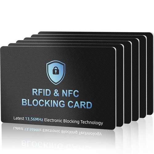 RFID Blocking Card, NFC Debit Credit Card Passport Protector, Entire ...
