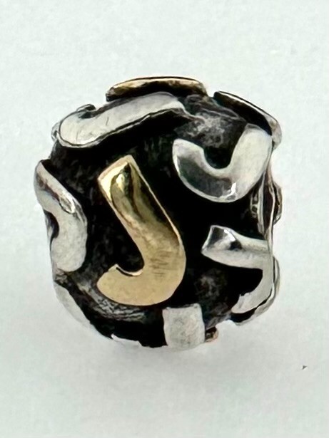 Authentic PANDORA Alphabet Letter 14K Gold - J - 7902… - Gem