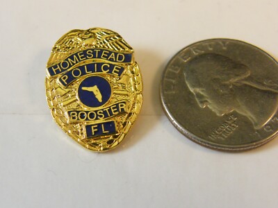 HOMESTEAD POLICE BOOSTER FLORIDA MINI POLICE LOGO BADGE PIN | eBay